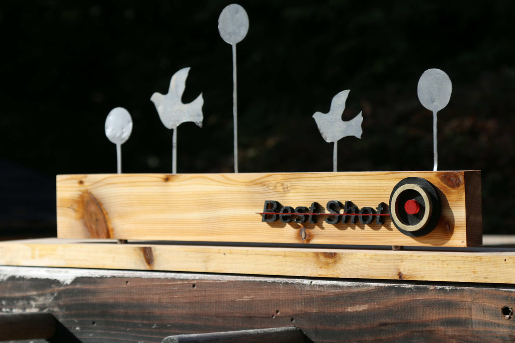 Steel Plated Wooden Target that Transforms to Home Decor – OmoiBox ...