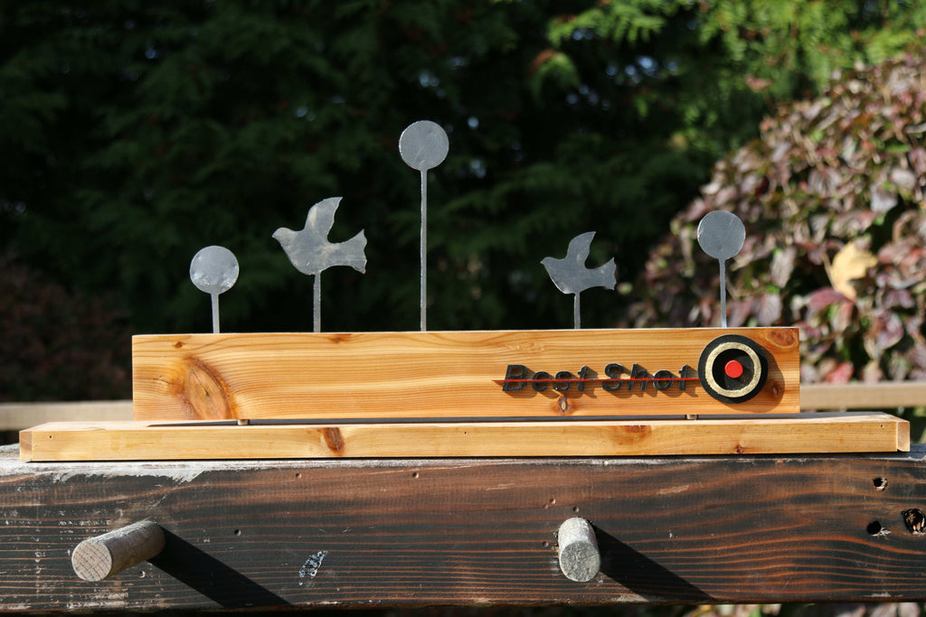 Steel Plated Wooden Target that Transforms to Home Decor – OmoiBox ...