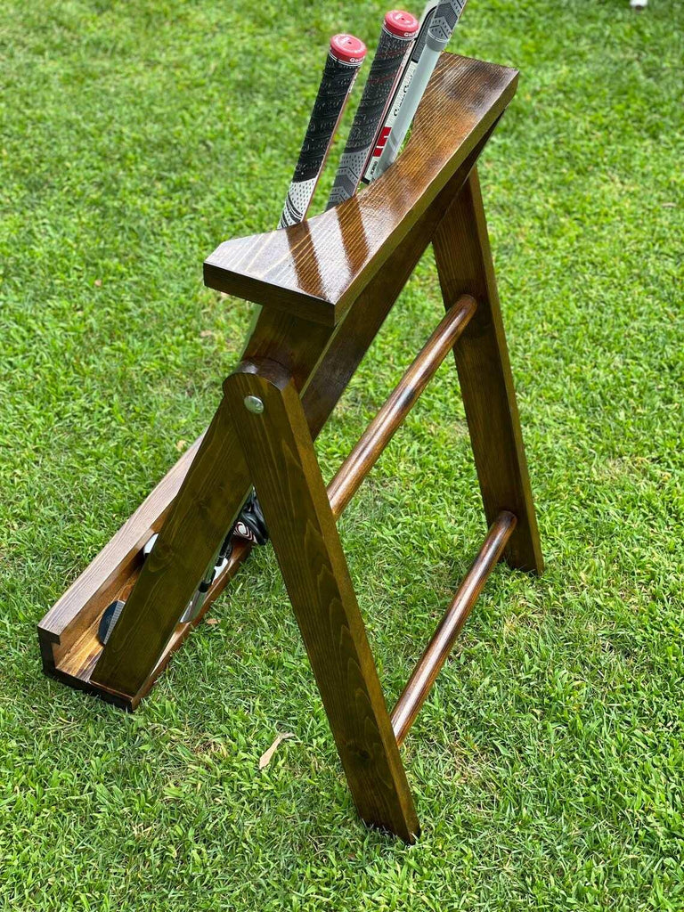 Premium Outdoor Golf Putter Stand - Handcrafted Cedar Wood | OBX Golf ...