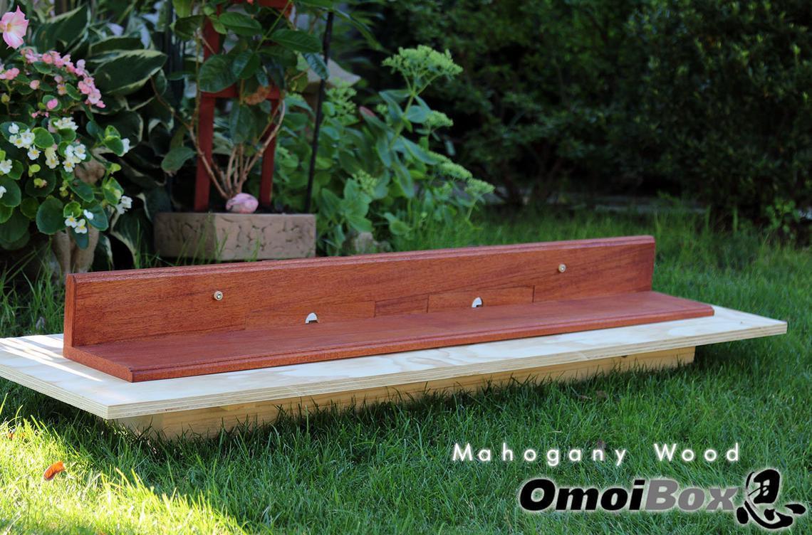 Mahogany Wood Floating Soundbar Shelf - Custom Size & Design – OmoiBox ...