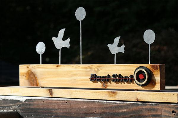 Steel Plated Wooden Target that Transforms to Home Decor – OmoiBox ...